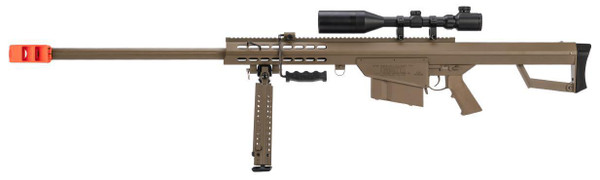 6mmProShop Barrett Licensed M82A1 Bolt Action Powered Airsoft Sniper ...