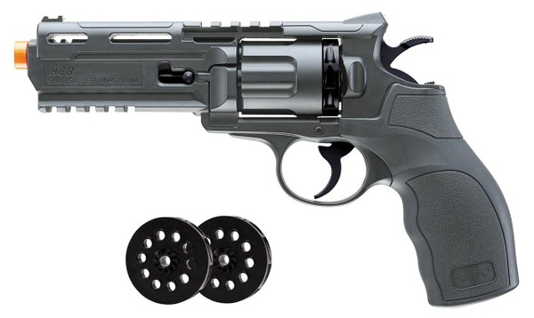 Elite Force H8R Gen II 10 Shot DA/SA Airsoft Revolver, Gray | Airsoft ...