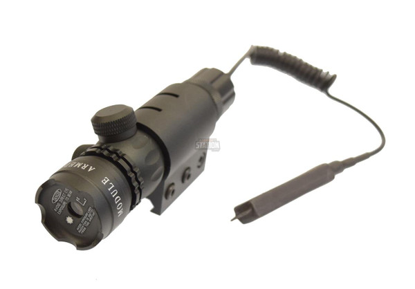 5 mW Red Laser Sight w/ Pressure Switch & Mounts - Airsoft Station