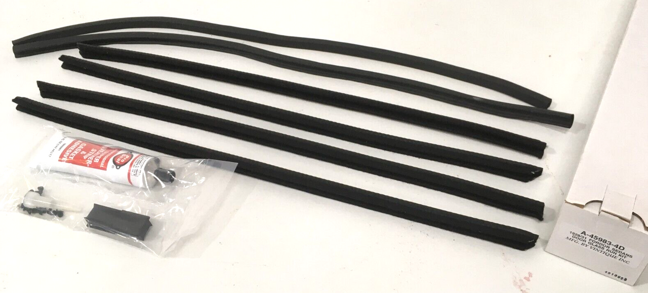 Ford Model A Fordor Sedan Frt Door Glass Window Channel Run Kit 1928 ...
