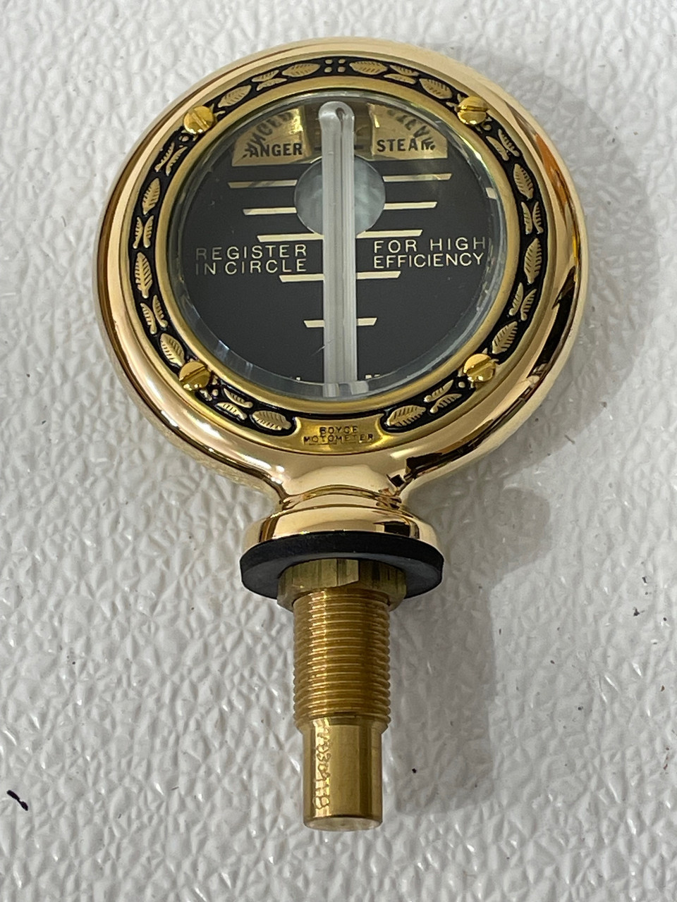 Boyce Senior Motometer Brass With Wreath Rim - Chattin Chassis ...