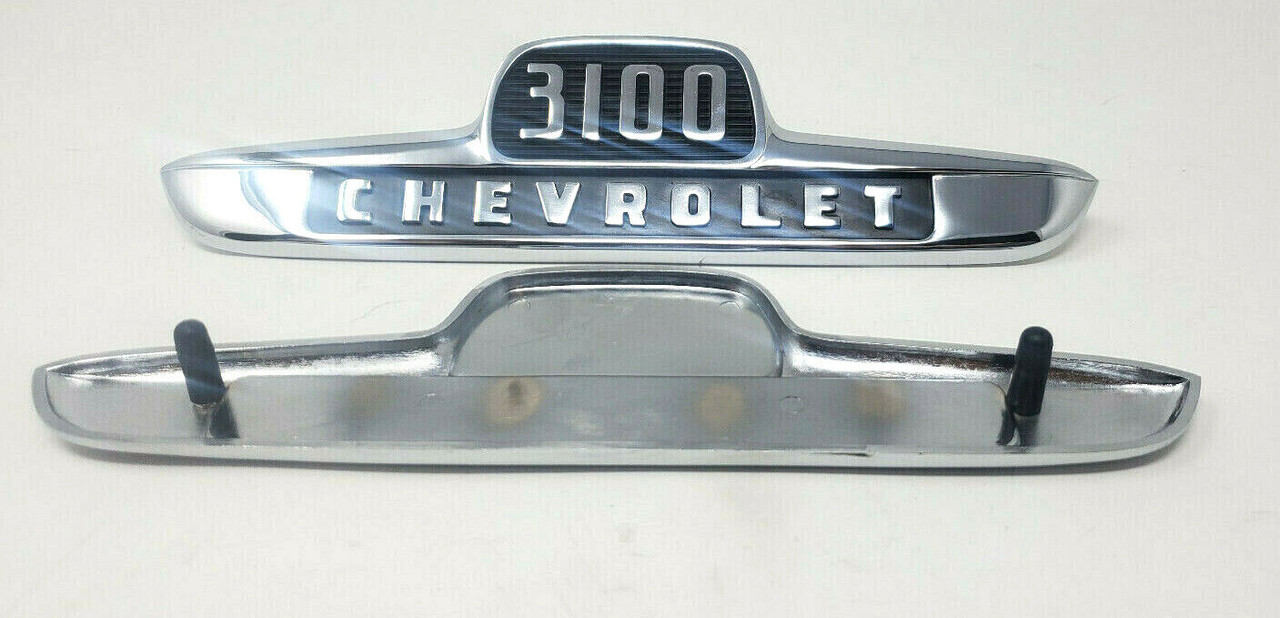 Chevrolet Chevy Truck Hood Emblem Set 3100 1955 1st Series - Chattin ...