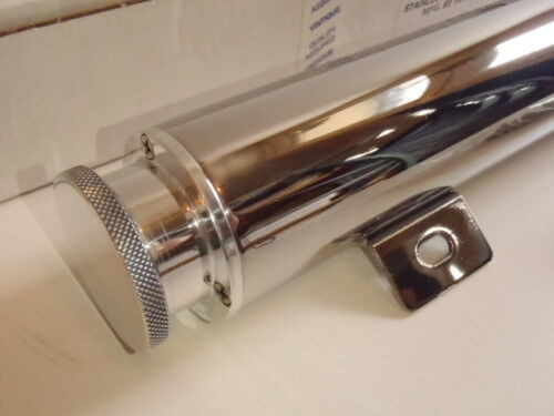 Stainless Steel 13" Radiator Coolant Overflow Tank 1.25 Pint Hot Rat ...