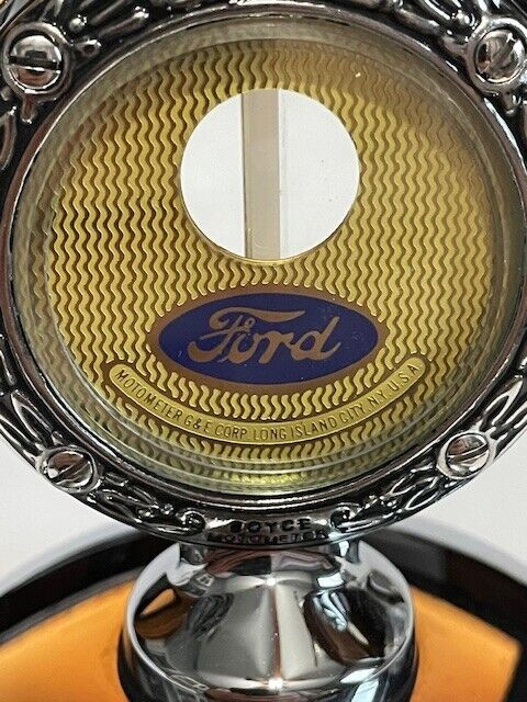 Ford Boyce Model A Junior Motometer w/ Locking Cap Chrome Wreath Logo ...