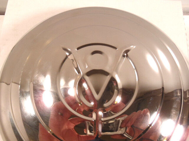 Ford V8 Car & Pickup Truck Polished Stainless Steel V-8 Logo Hubcap ...
