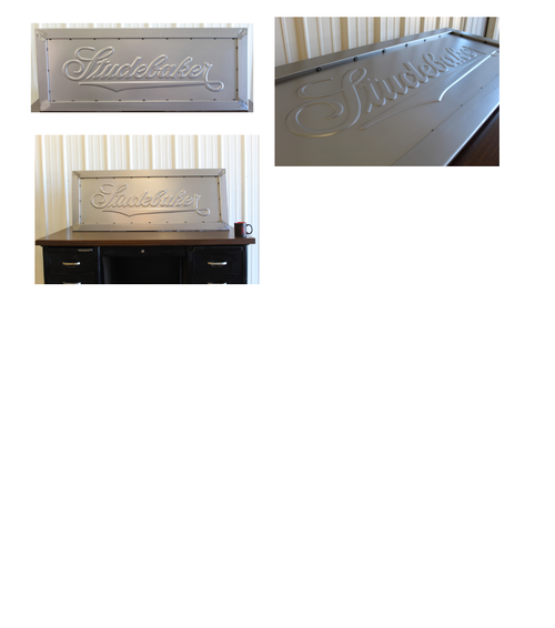 Studebaker Script Wall Mount Die Stamped Panel 16 Gauge Steel - Chattin ...