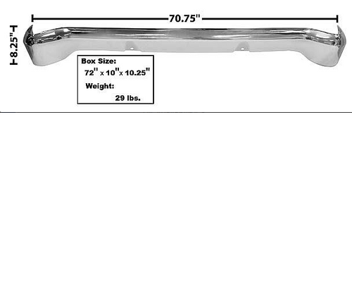Chevy, Chevrolet Rear Bumper 1 Piece Style 1956 - Chattin Chassis ...