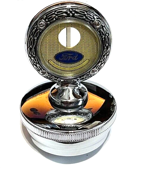 Ford Boyce Model A Junior Motometer w/ Locking Cap Chrome Wreath Logo ...