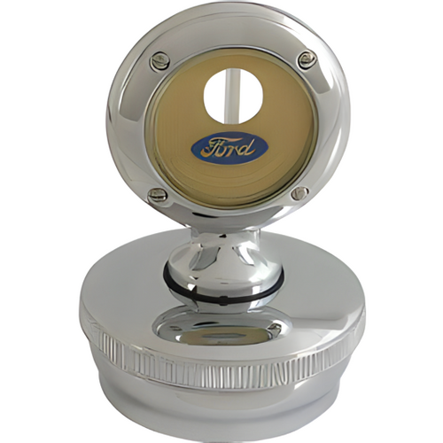 Ford Boyce Model A Junior Motometer w/ Locking Cap Chrome Plain Logo ...
