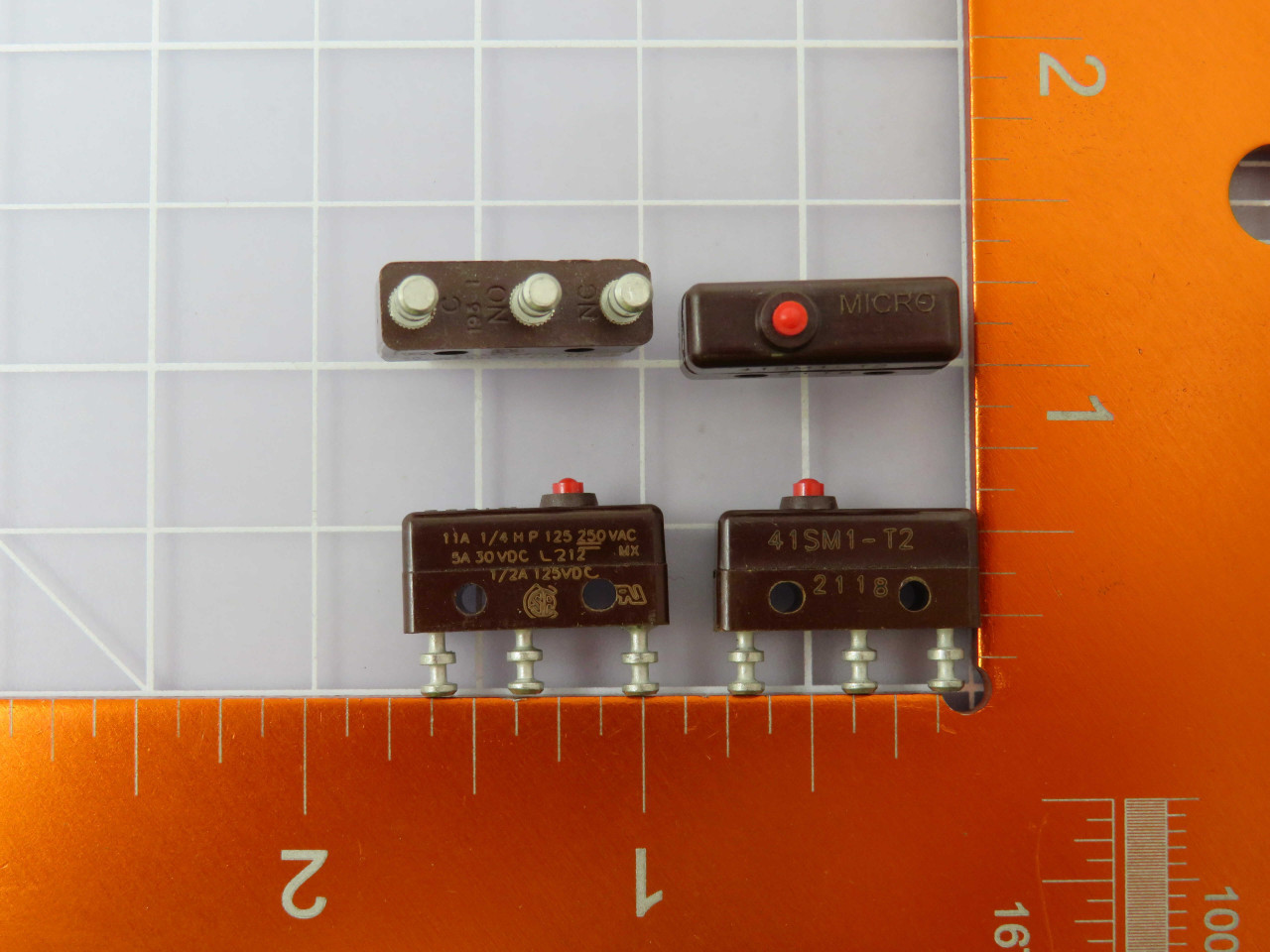 Lot of 29 HONEYWELL 41SM1-T2 X96912 Basic / Snap Action Switches 11A ...