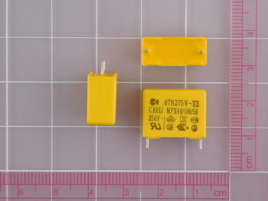 Lot of 1111 CARLI MPX474 PX474K3ID34 .47uF275V Metallized Polypropylene ...