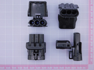 Lot of 99 APTIV 12020827 Aptiv Male 3-Contact Shroud Half Weather-Pack ...