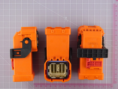 Lot of 2 TE CONNECTIVITY 3-2840672-1 High Voltage Orange Plug Sub- Assy ...