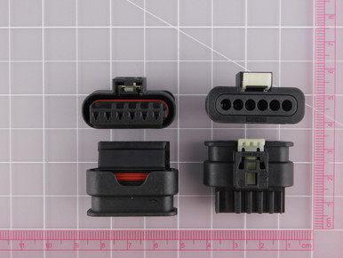 Lot of 63 HIRSCHMANN 805-124-551 6way 1.2 SealStar FA Connector, Blk ...