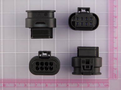 Lot of 166 HIRSCHMANN 805-031-541 8 WAY BLK FEM CONN W/O CPA SEALSTAR ...