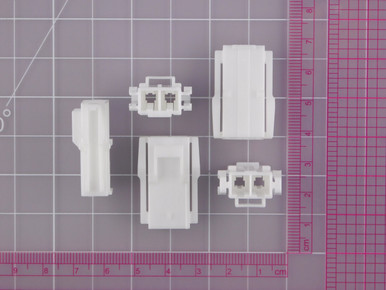 JST VLR-02V 2P Rectangular Connectors - Housings Receptacle White 0.244 ...