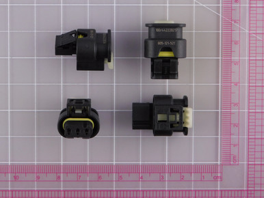 Lot of 90 HIRSCHMANN 805-121-521 3way 1.2 SealStar FA Blk Connector F ...