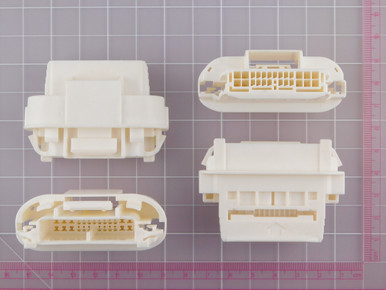 Lot of 15 TOYOTA 90980-12801 25 P , Natural M Wiring Housing Connector ...