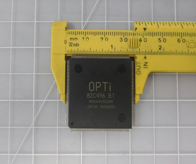 Lot of 14 OPTI 82C496 B1 OPTI Micro Peripheral IC, CMOS, PQFP184 ...