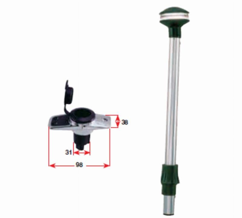 Perko Anchor Riding Light - Removable Reduced Glare (401390) | The Boat ...