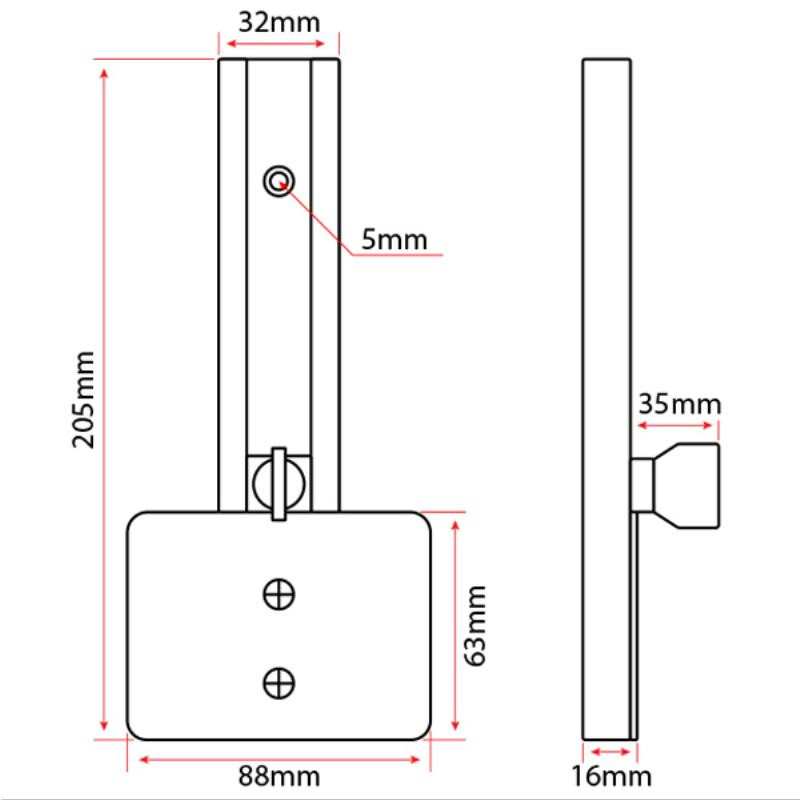 RELAXN Transducer Adjustable Bracket - Right Angle (47202) | The Boat ...