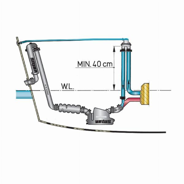 Vetus Anti-Syphon Device with Hose, 38mm (ASD38H) | Boat Warehouse ...