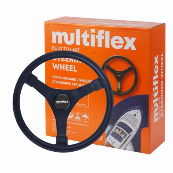 Multiflex Alpha Sports Steering Wheel - Black (MF-LM-W-1B) | Boat ...