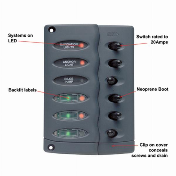 BEP Contour Battery Master Switch - Panel Mount (701-PM) | The Boat ...
