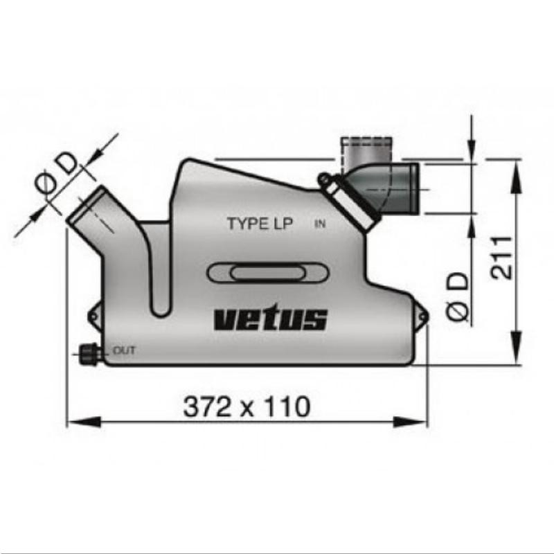 Vetus Waterlock -Type WLOCKLR (WLOCKL40R WLOCKL45R WLOCKL50R) | The ...