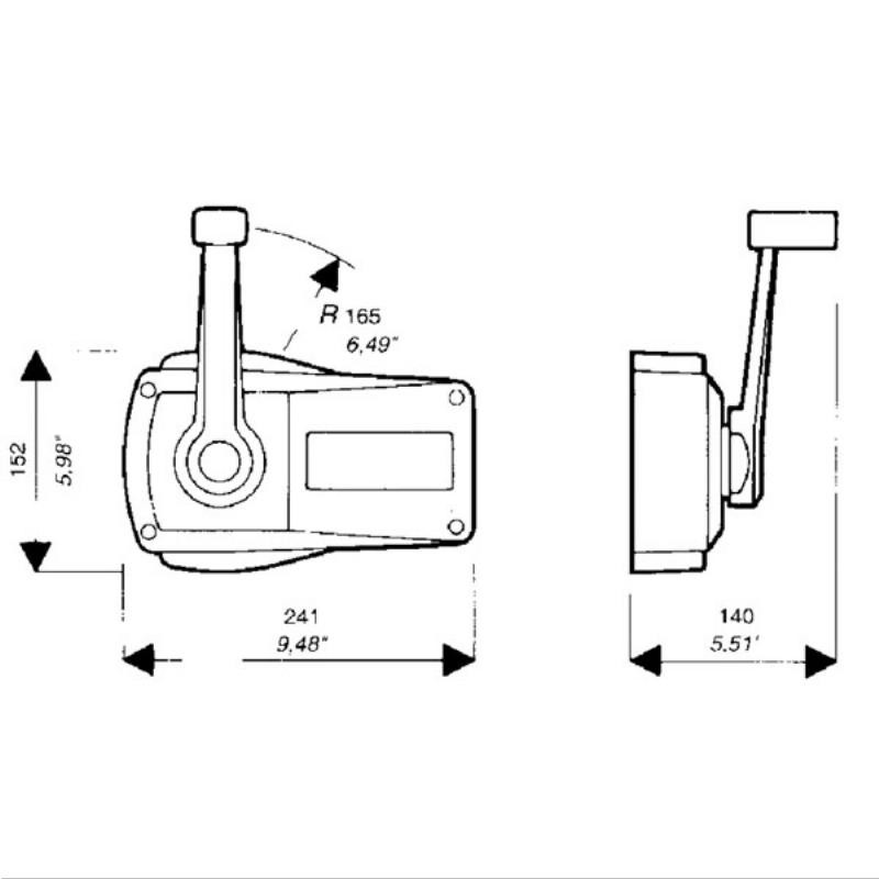 Ultraflex Engine Control Box - Aluminium Side Mount (83855 83858) | The ...