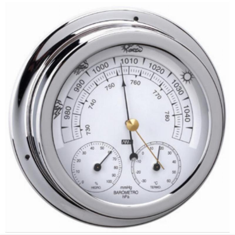 Barometer, Thermometer & Hygrometer - Chrome Plated Brass (RWB4559 ...