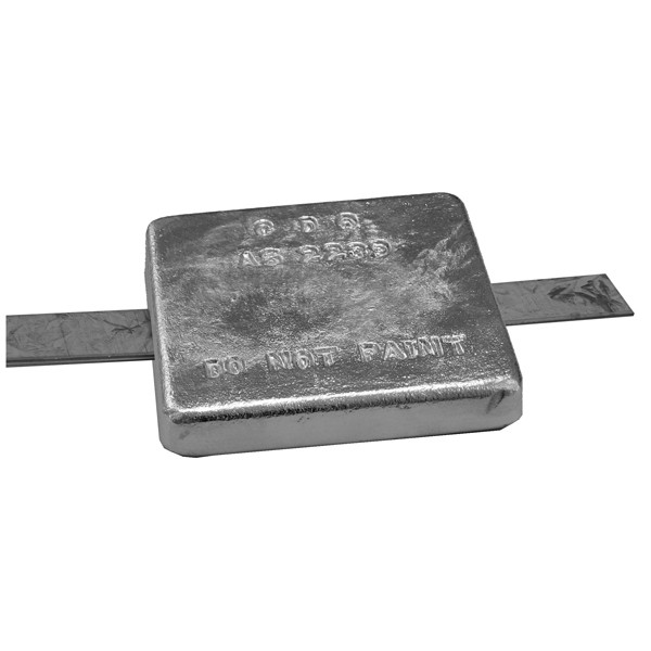 Zinc Square Block Anodes With Strap | Boat Warehouse Australia