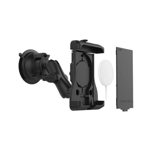RAM Mounts Quick-Grip Suction Mount for Apple MagSafe Phones (B-166 ...