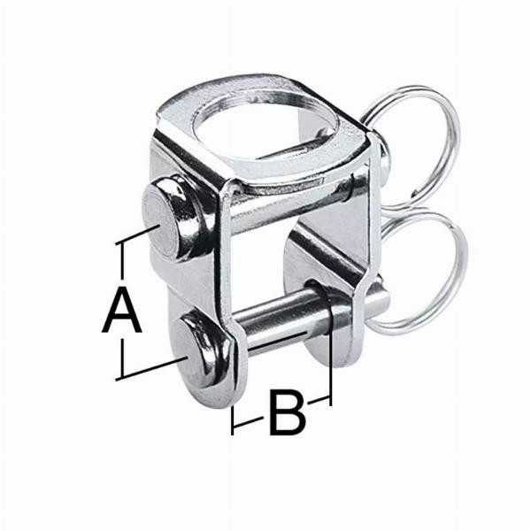 Harken Stainless Steel Double Pin U-Adapter - 6mm (463) | Boat ...