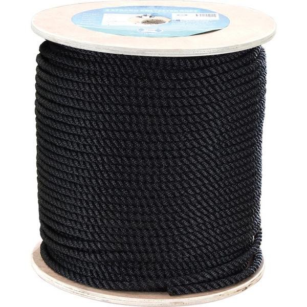 Polyester Rope - 3 Strand - Black - Deluxe Italian Made (48108 48111 ...