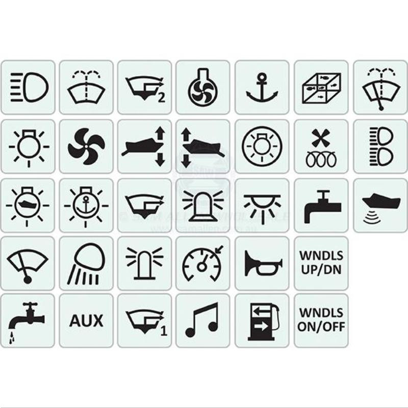 Sam Allen Switch Labelling Stickers (530758) | Boat Warehouse