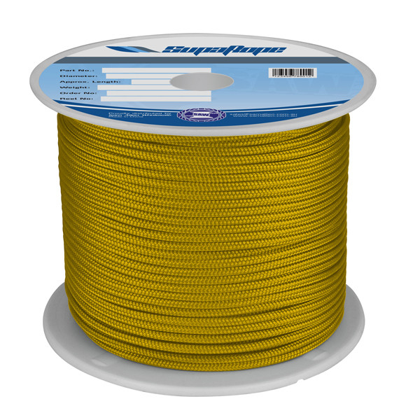 Polyester Double Braid Rope - Gold - Australian Made (10459 10464 10469 ...