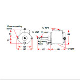 Raymarine Hydraulic Steering Pump - Type 1 (M81120 M81119) | Boat Warehouse