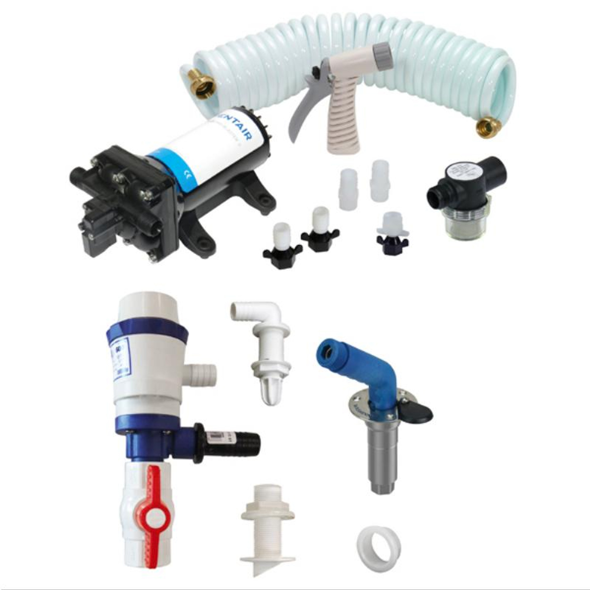 Live Bait Tank Full Kit with Hatch Livewell for Boats Fishing, 30L ...