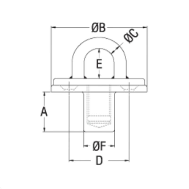 Rigging Accessories - Pad Eyes - Page 1 - The Boat Warehouse