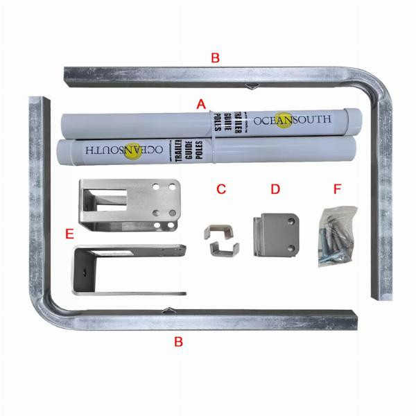 Oceansouth Trailer Guide Poles - I-Beam Mount (pair) (MA310-1A MA310-2A ...