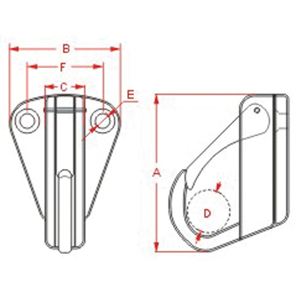 Fender Spring Loaded Cleat - Stainless Steel (29168) | The Boat Warehouse