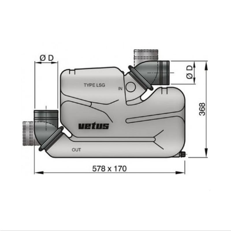 Can-SB Exhaust Waterlock Silencers | Boat Warehouse Australia