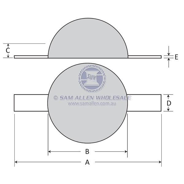 Zinc Rudder Anodes | Boat Warehouse Australia