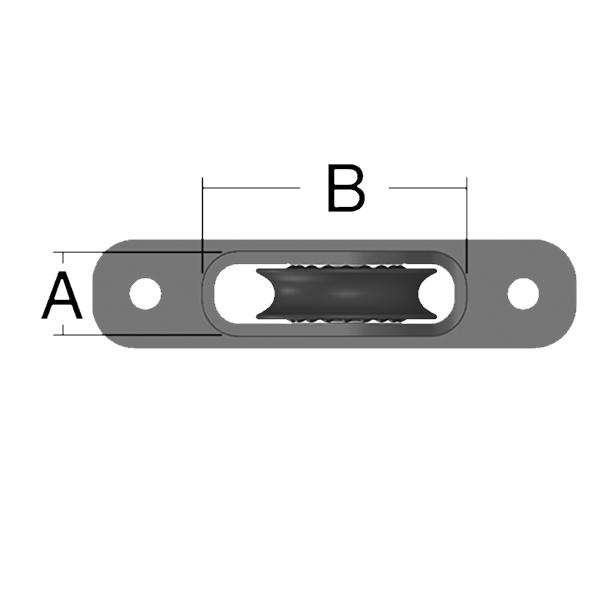 Harken Protexit Double Thru Deck Block (1201) | Boat Warehouse Australia