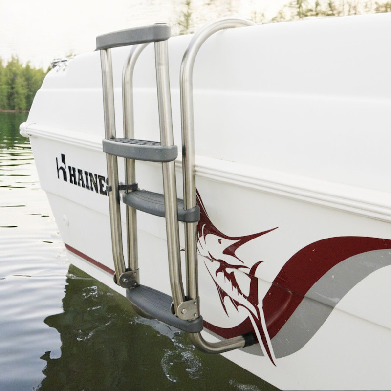 Oceansouth Gunwale Stainless Steel Folding Ladder - 3 Step (MA036 ...