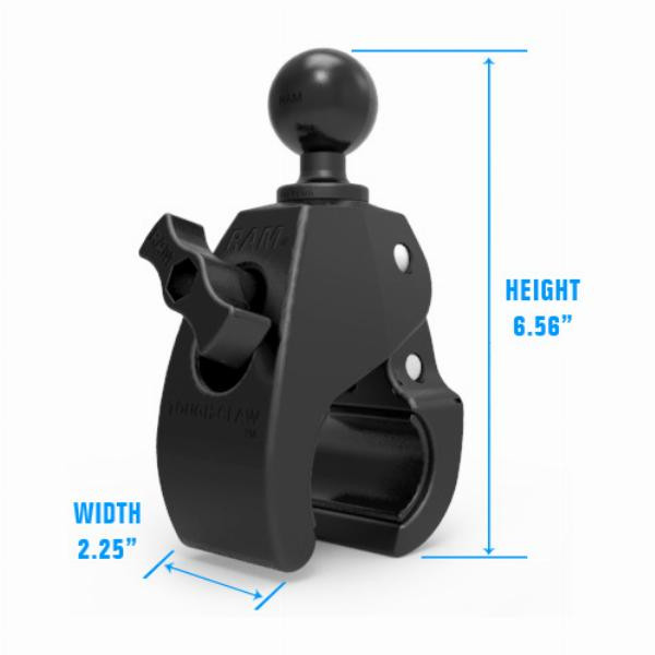 RAM Mounts Clamp Base 5" Width C-Size (247U-5) | Boat Warehouse Australia