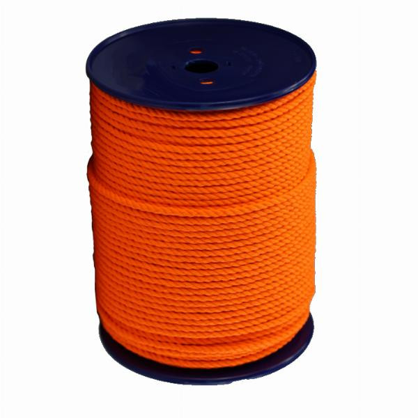 POSH Polyester Rope - 3 Strand Bright Orange 6mm (per metre) (S.12.03 ...