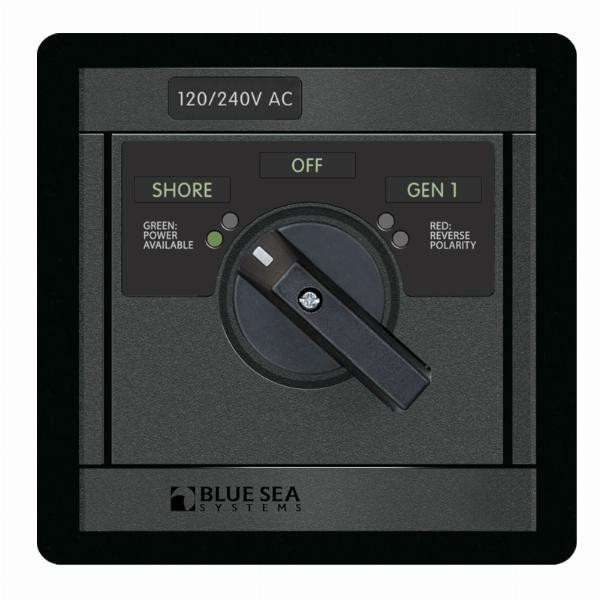 Blue Sea 120/240V AC Rotary 65A OFF + 2 Sources (1487) | Boat Warehouse ...