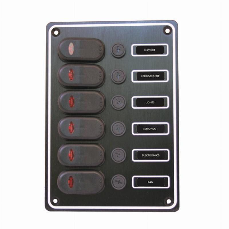 RWB Marine Weatherproof 6 Switch Panels (RWB2105) | Boat Warehouse